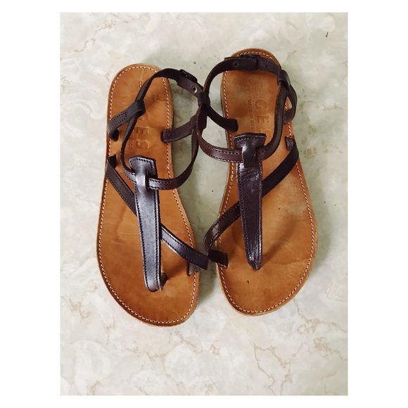 GES | Shoes | Ges Greek Leather Sandals Sz 8 | Poshmark